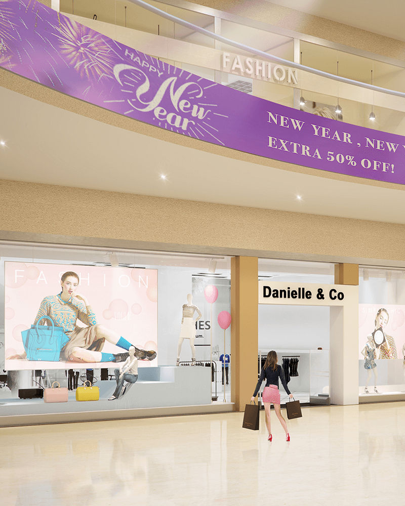 Shopping Mall Display Solution