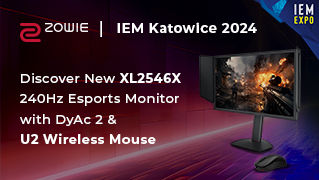 Компания BenQ представит новое киберспортивное оборудование ZOWIE на ...