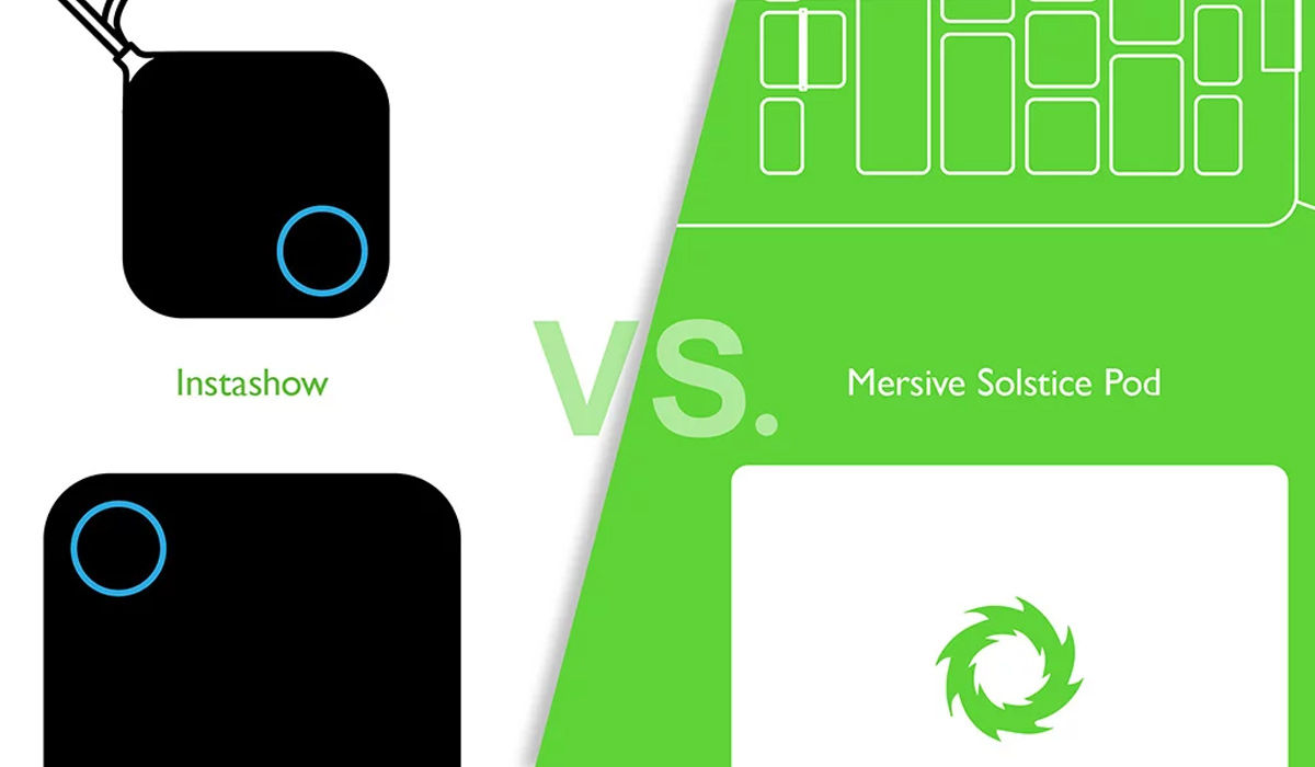 Mersive Solstice frente vs BenQ InstaShow para duplicación de pantalla inalámbrica