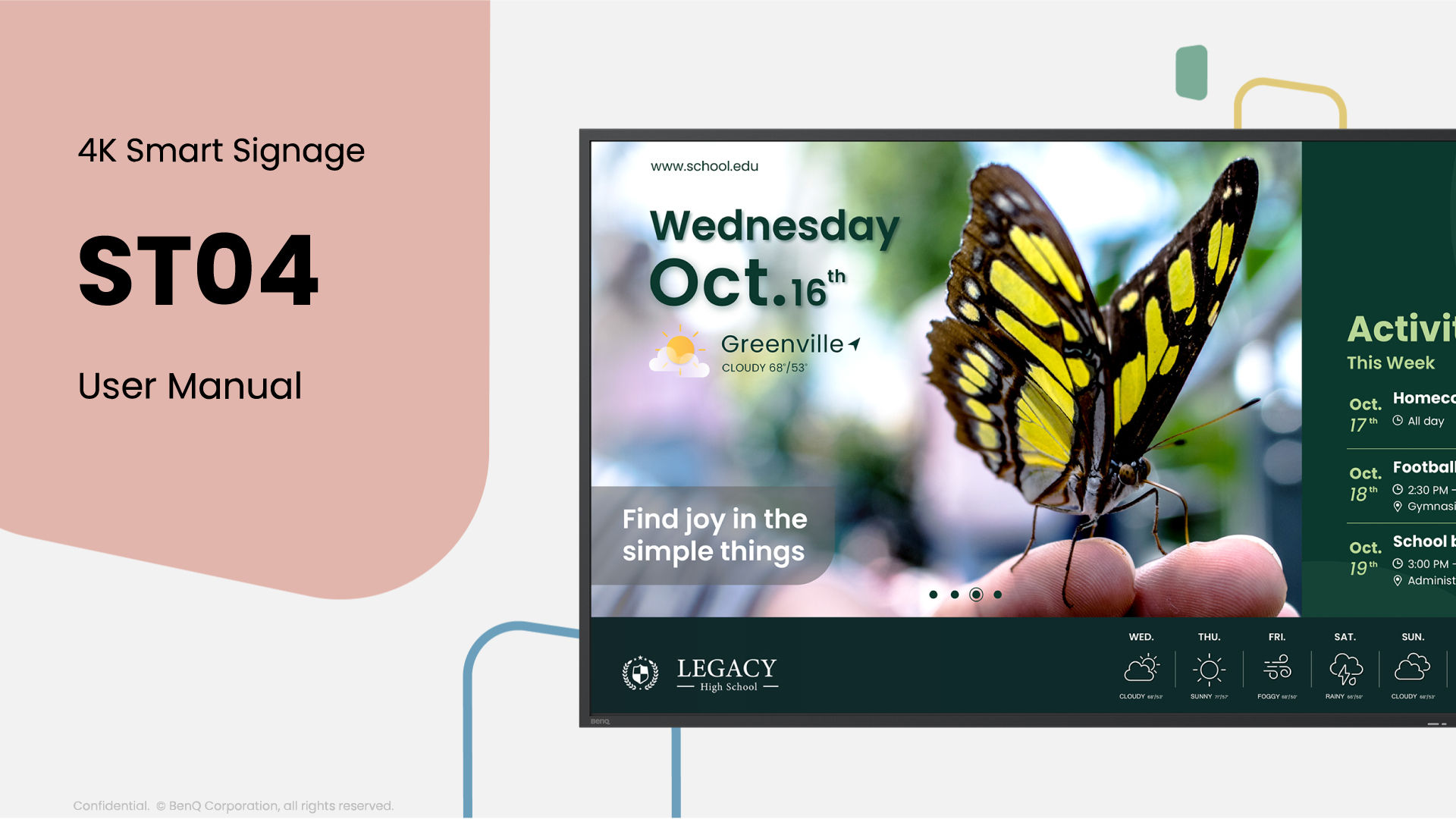 BenQ 4K Smart Signage ST04 User Manual | BenQ Education EU