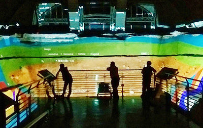 Chelungpu Fault Preservation Park with BenQ Projector