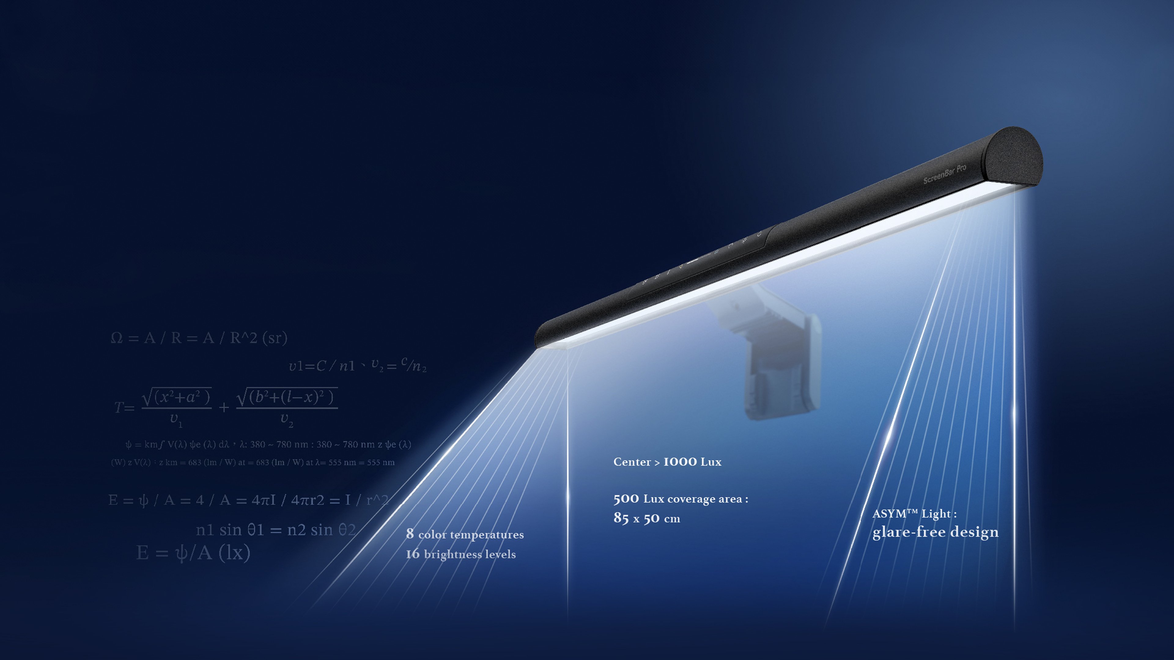 BenQ ScreenBar Pro CR21_C black and gray screen smart BenQ ScreenBar Pro CR21_C black and gray screen smart