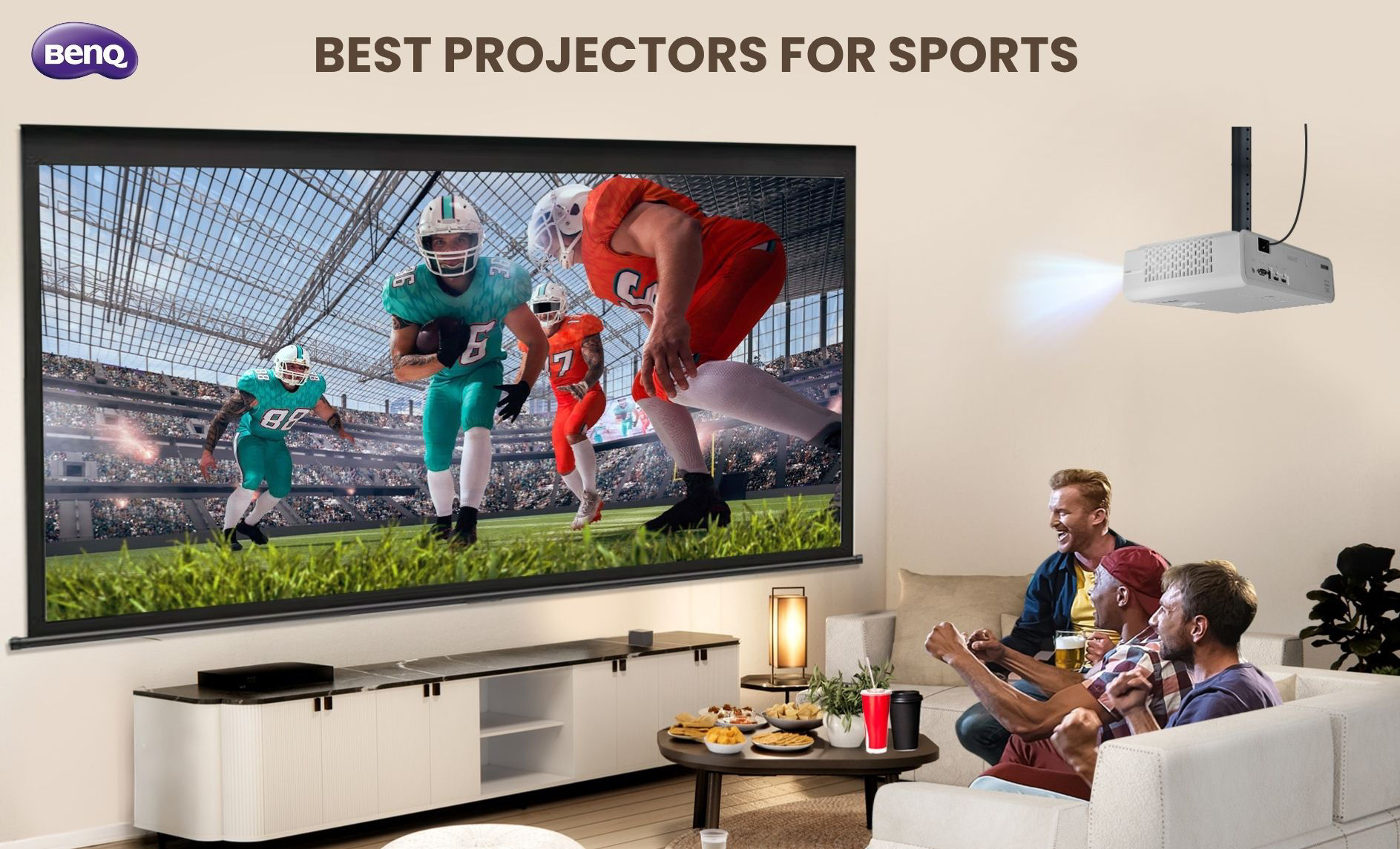Best Projectors for Sports: TV or Projector for Game Day | BenQ US