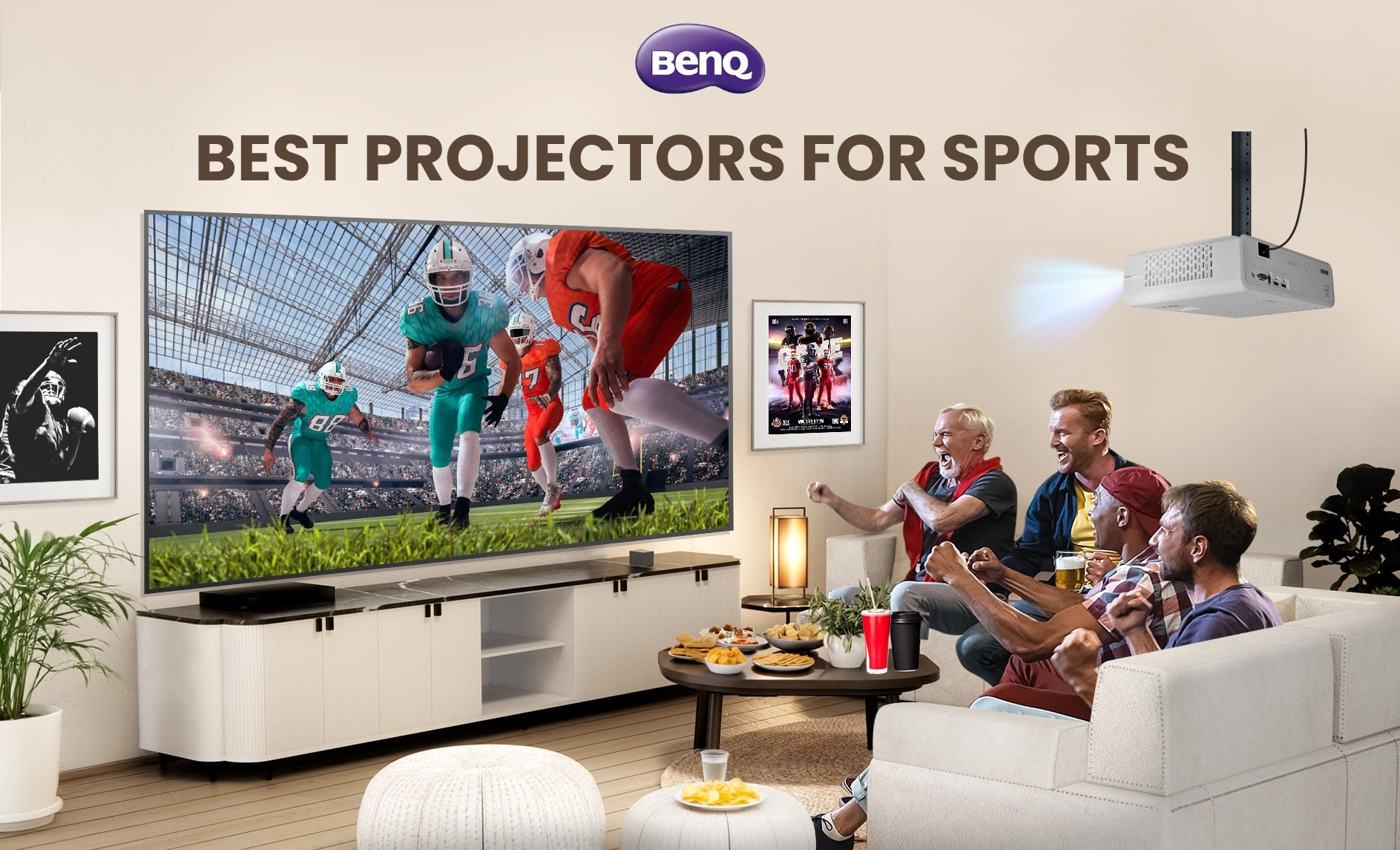 Best Projectors for Sports: TV or Projector for Game Day | BenQ US