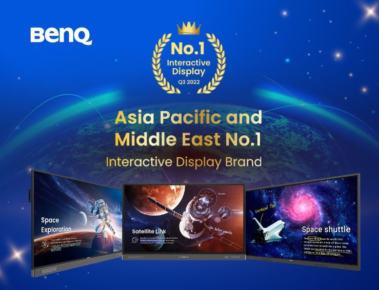 BenQ Interactive Display Ranks No.1 in Asia Pacific and Middle East in Q3 2022 with YoY Growth ...
