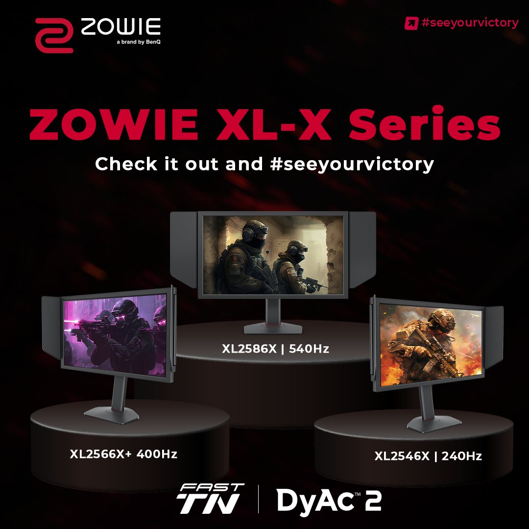 XL2586X+ 600Hz Fast-TN Gaming Monitor with DyAc 2 for Pro FPS Players ZOWIE India | Strive for ...